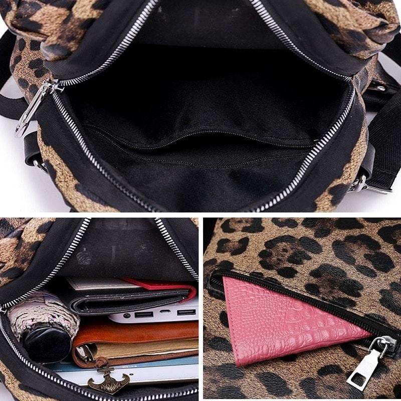 Sac à Dos Léopard Cuir | Miss Léopard